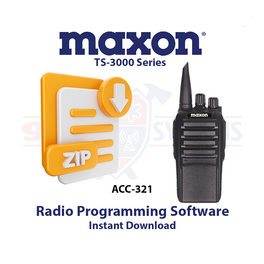 Maxon - ACC-321 - Radio Programming Software for TS-3000 Series — 911 Systems LLC