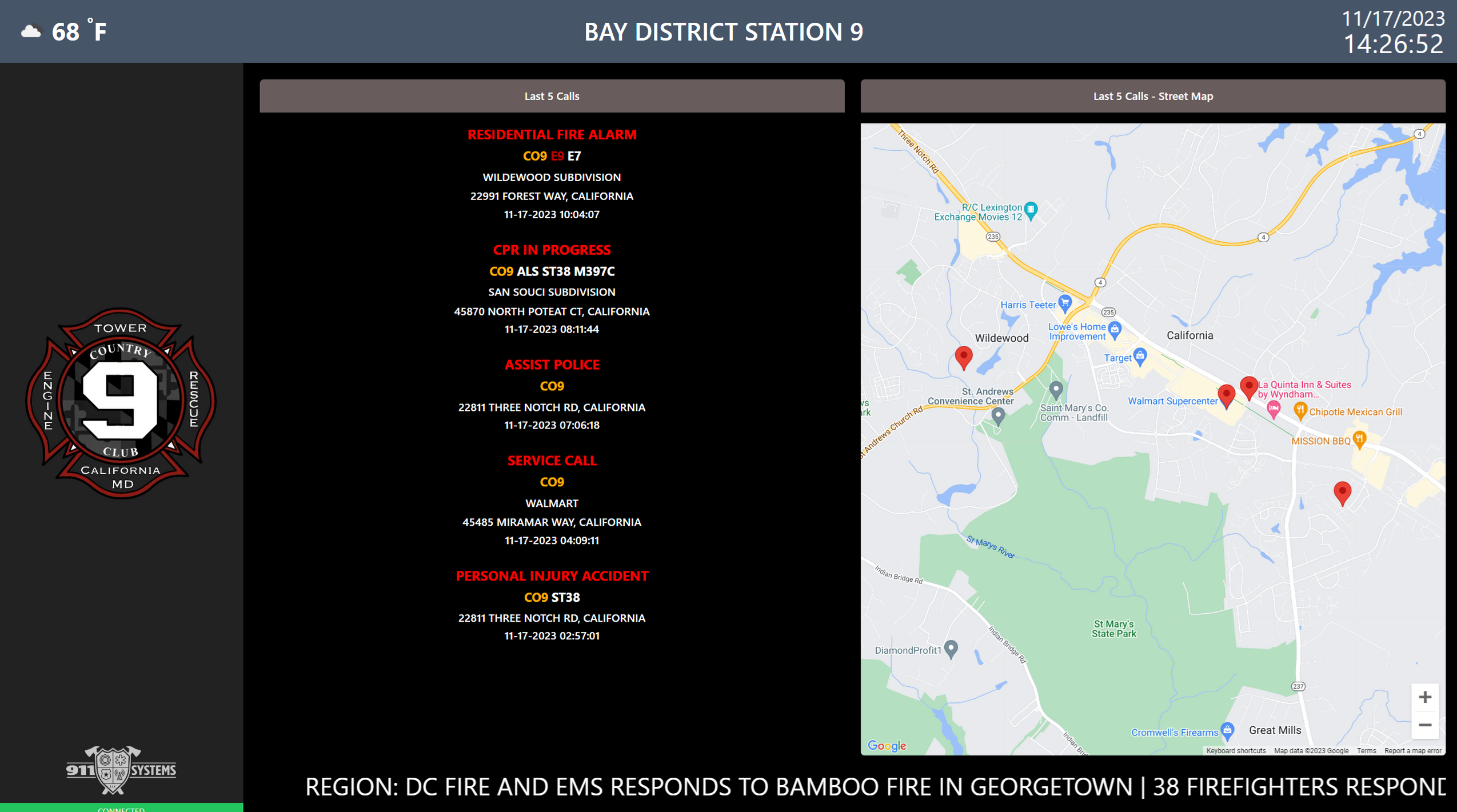 911 Systems Call Alert Display | Call Alerting Solution — 911 Systems LLC