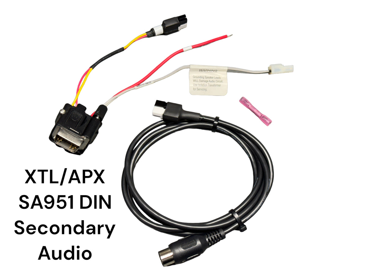 XTL & APX DIN Secondary Audio Interface Cable for SA951 — 911 Systems LLC
