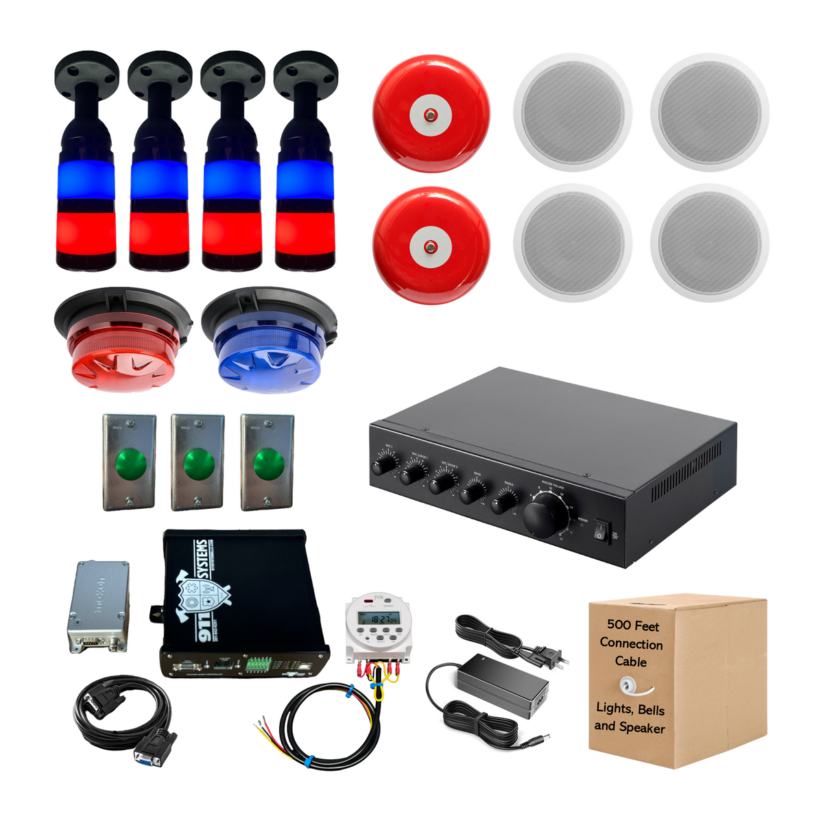 SA951 Complete Firehouse Alert System - Package 1A — 911 Systems LLC